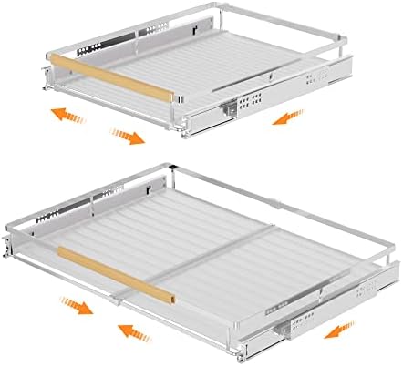 Amazon.com: Slideep Expandable Pull Out Cabinet Organizer - Heavy Duty ...