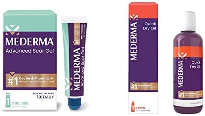 Amazon.com : Mederma Advanced Scar Gel Quick Dry Oil Scar and Stretch ...