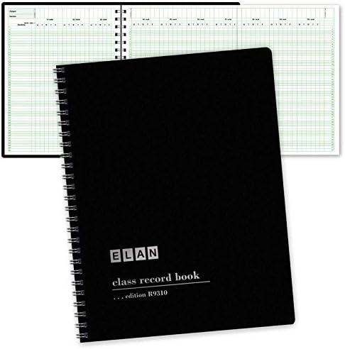 Amazon.com : Elan Publishing Company Class Record Book for 6-8 Weeks ...
