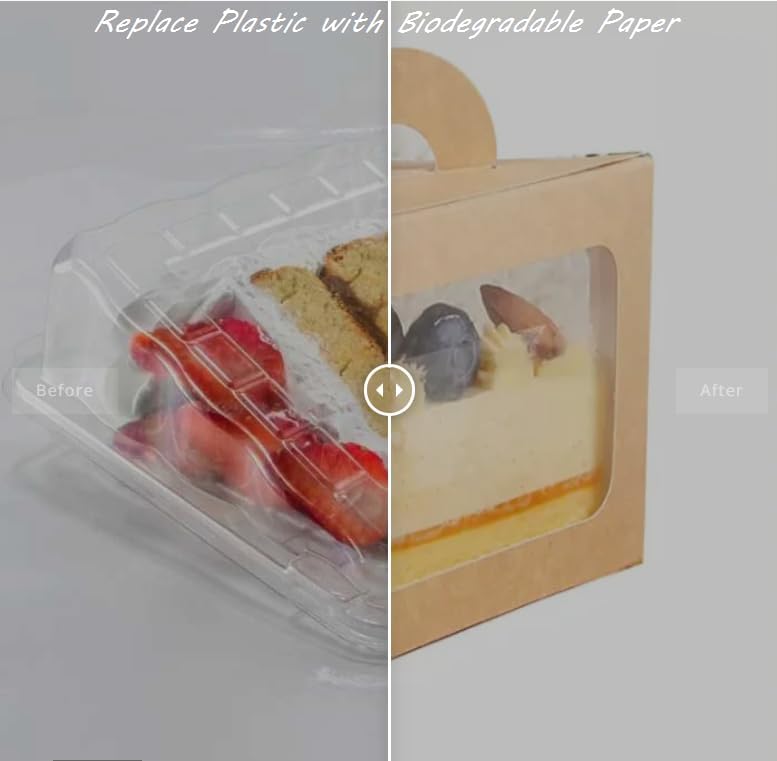Cake Pie Cheesecake – Cajas desechables individuales triangulares ...