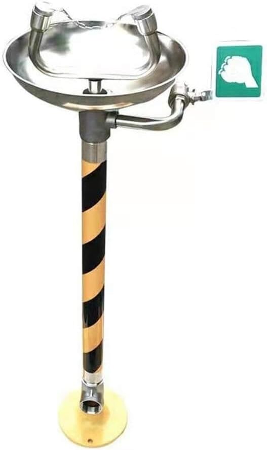 Emergency Eyewash Station, Double-Head Shower-Type Eyewash with Face ...