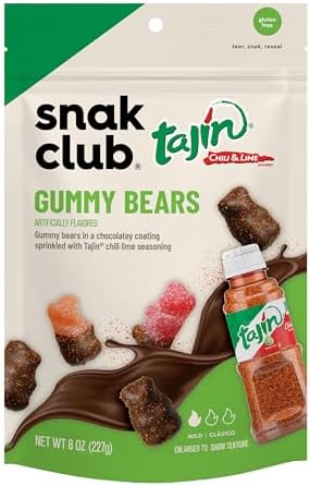 Amazon.com : Snak Club Tajin Valentine's Heart Gummies Multipack - 16ct ...
