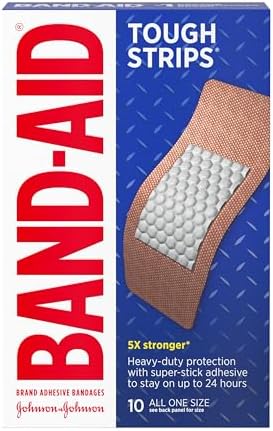 Amazon.com: BAND-AID Brand Sterile Tough Strips Adhesive Bandages for ...
