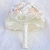 Amazon.com: Gkvszy Ivory and Champagne Bridal Wedding Bouquet with ...