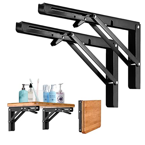 LYCXAMES Folding Console 500 mm, Pack of 2 Folding Console Heavy Duty ...