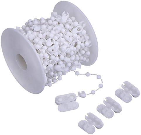 100 Links Vertical Blind Bottom Chain with 4 Pieces Plastic Chain ...