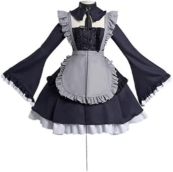Amazon.com: Marin Kitagawa Cosplay Costume Maid Style Black Dress with ...