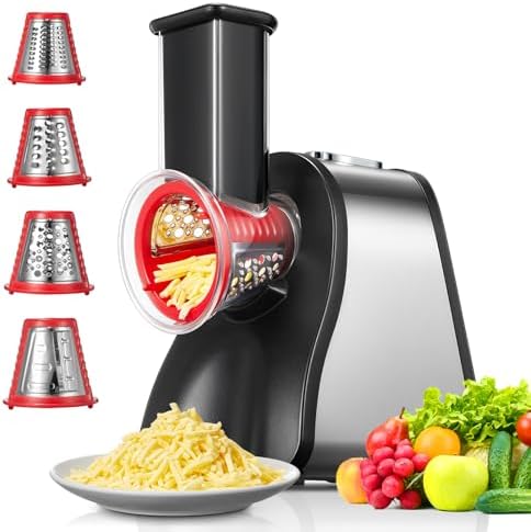 Amazon.com: ASLATT Electric Cheese Grater, Cheese Grater Electric, One ...