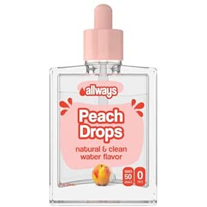 Amazon.com: Allways Drops Natural Peach Water Enhancer | Sugar-Free, Zero Calories, Monk Fruit ...