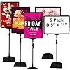 Amazon.com: 5 Pack Sign Holder Stand, 8.5 x 11 Inches Adjustable ...