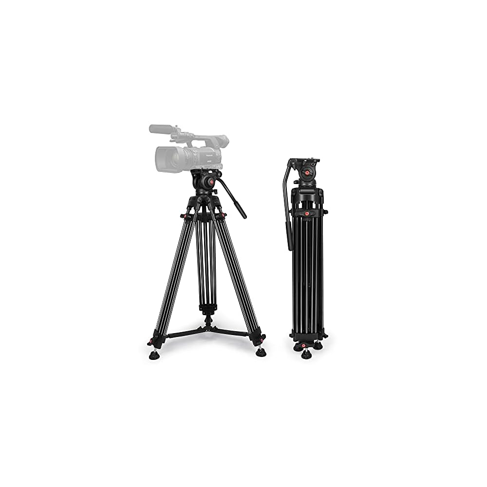 Professional Video Tripod with Fluid Head, Max Australia | Ubuy