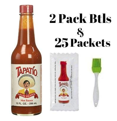 Amazon.com : Tapatio Salsa Picante Hot Sauce, 10 oz - (Pack of 2) & 25 ...
