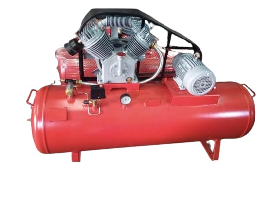KINETIC 1.5 HP Air Compressor with 135 L Tank, 1.5 HP 1/3 Phase Motor ...