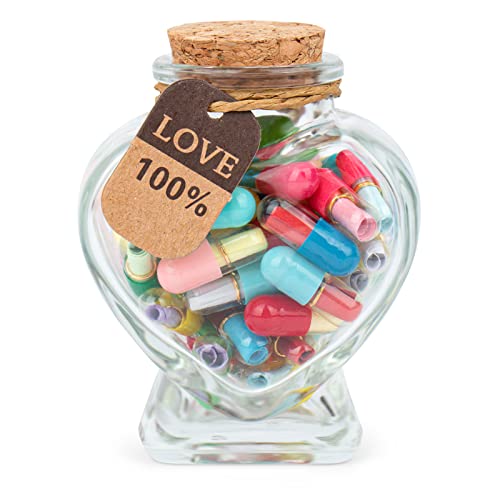 Best Love Message in Capsule (90pcs) Bottle Glass | StylesDaddy