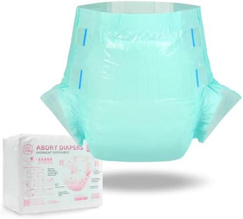 Amazon.com: Littleforbig Adjustable Tapes Adult Diaper 10 Pieces ...