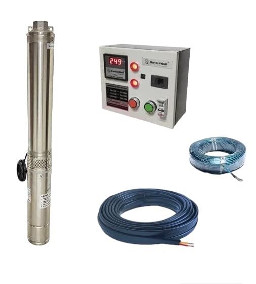 V-Guard Submersible Pump Single Phase 220V For Home, With Contactor ...