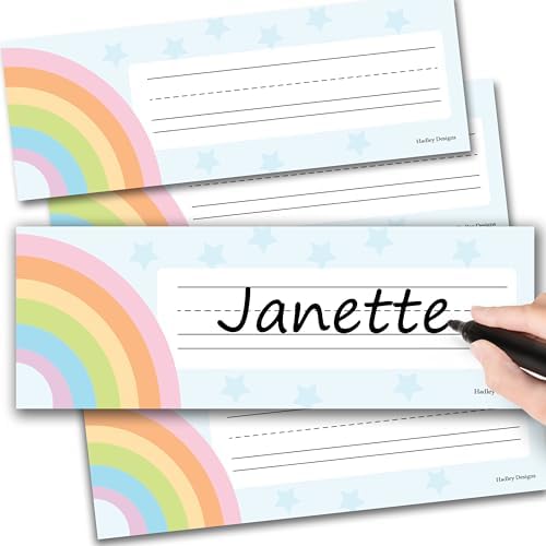 Amazon.com: 30 Name Tags for Classroom, Boho Daisy Desk Name Tags ...