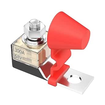Amazon.com: 300A 58V Terminal Mount Fuse Block Kit with Single Stud 5/ ...