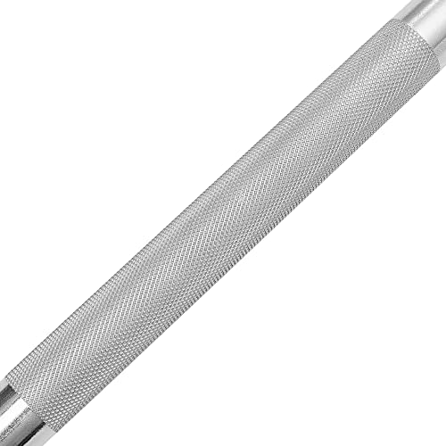 Snapklik.com : Rubber Fixed Barbell, 60 LB Pre-Loaded Weight Straight ...
