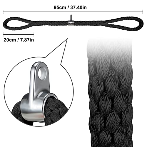Tricep Rope, Press Down Cable Machine Attachment Set, LAT Pulldown ...