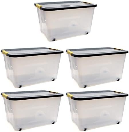 ARISTO Multipurpose Plastic Storage Container Box with Wheels 25 LTR ...