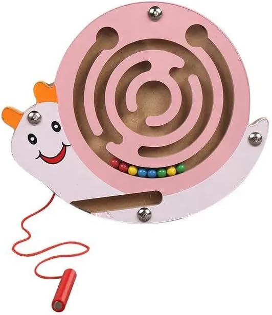 Buy ESnipe Mart Magnetic Pen Driving Bead Maze Wooden Jigsaws Puzzle ...