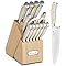 Amazon.com: Kuisine Kitchen Chef Knife Block Set,High Carbon Stainless ...