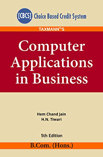 Buy Taxmann's Computer Applications in Business (CBCS)(B.Com.-Hons ...