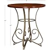 Amazon.com: Powell 697-404 Hamilton Pub Table, Brushed Faux Medium ...