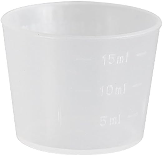 Amazon.com: Daycount® Pack of 100 Disposable Graduated Cups, Double ...