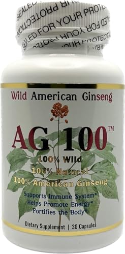 Amazon.com: AG 100-100% Pure Wild American Ginseng Capsules : Health ...