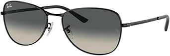 Ray-Ban RB3733 Sunglasses Bundle: RB 3733 002/71 Black Grey Gradient ...