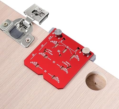 JUYLTOOL 35MM Concealed Hinge Jig, Aluminum Alloy Hinge Hole Drilling ...