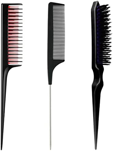Amazon.com : 3 Teasing Comb, Tail Comb for Root Teasing for Thin, Add ...