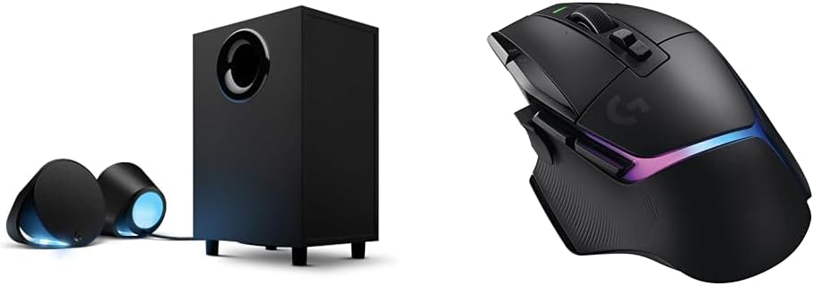 Amazon.com: Logitech G560 PC Gaming Speaker System + G502 X Plus ...