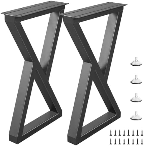 Amazon.com: FOREVEROU Metal Table Legs,28 Inch Triangle Shape Black DIY ...