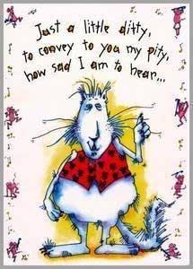 Amazon.com : by Oatmeal Studios Get Well Greeting Card - Just a Little ...