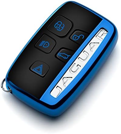 ZSPDACC Blue Key Fob Cover Compatible with Land Rover and Jaguar car ...