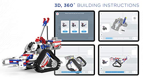 UBTECH JIMU Robot Competitive Series: Champbot Kit/ App-Enabled Building & Coding STEM Robot Kit ...