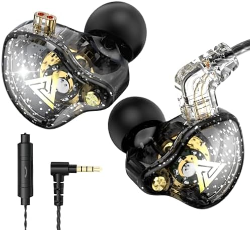 Amazon.com: Yeabomy Wired Gaming Earbuds, Ak3file in Ear Monitors, Deep ...