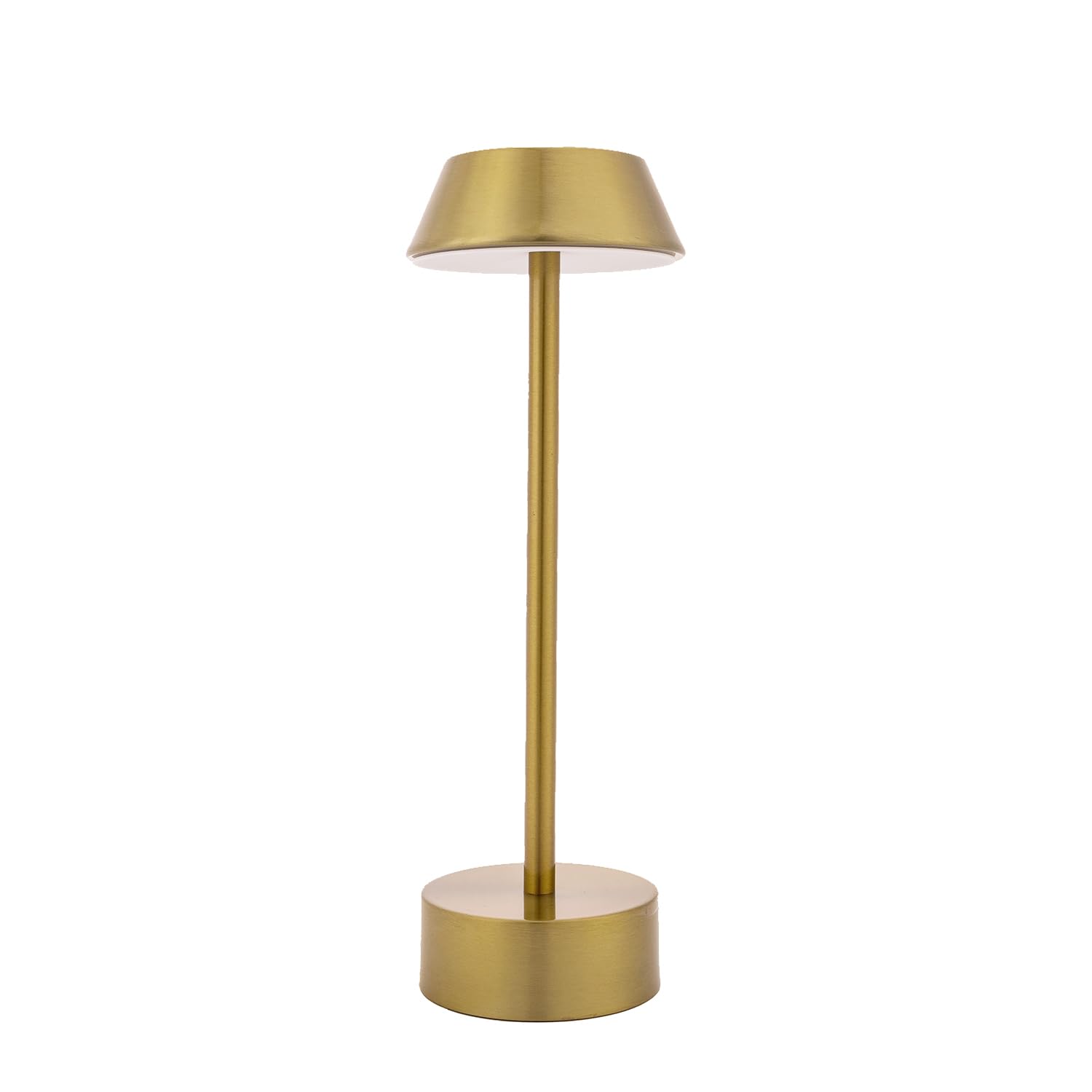 Modern LED Cordless Gold Table Lamp,Rechargeable Battery Brass Table ...
