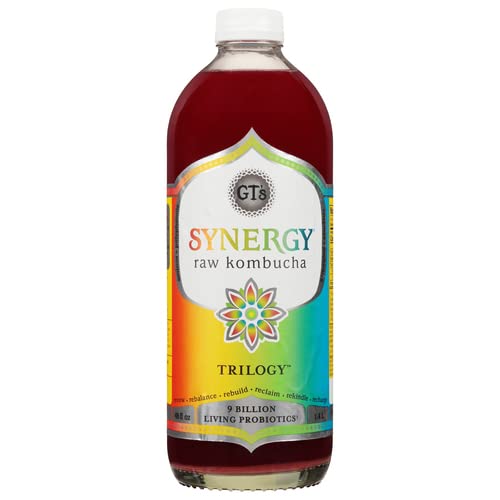 Amazon.com: GT's Synergy Raw Kombucha Trilogy, 48 Fl Oz : Grocery ...