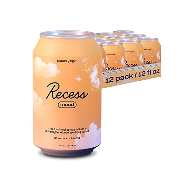 Recess Mood Magnesium Supplement Drink Calming Beverage, 12 Ounce, Pack ...