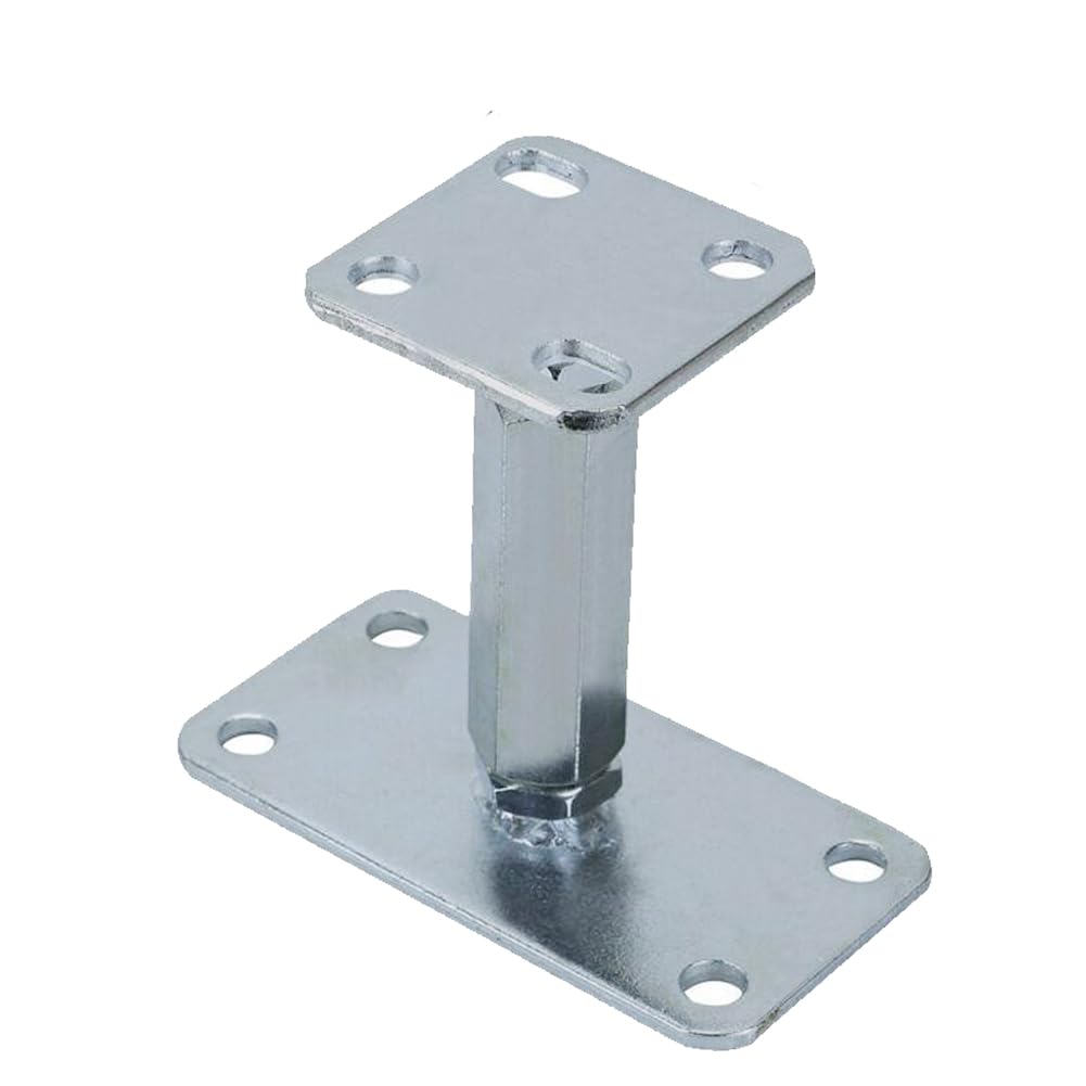 Adjustable Elevated Post Base Post Holder 100-200mm Height Adjustable ...