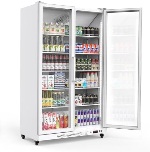 Amazon.com: PrecisionAuto Commercial Merchandiser Refrigerator with 2 ...
