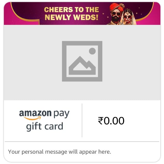 Amazon.in: Amazon Pay eGift Card - Cheers to newly weds (Your upload ...