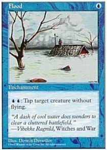Amazon.com: Magic The Gathering - Flood - Fifth Edition : Toys & Games