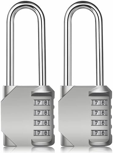 Candados,2 Pack Candado para Locker, Candado de Combinación Reajustable ...
