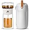 Amazon.com: ZENS Modern Glass Infuser Teapot, Smart One Touch Tea Maker ...