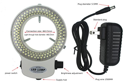Generic LED-144W-ZK White Adjustable 144 LED Ring Light - Want It All